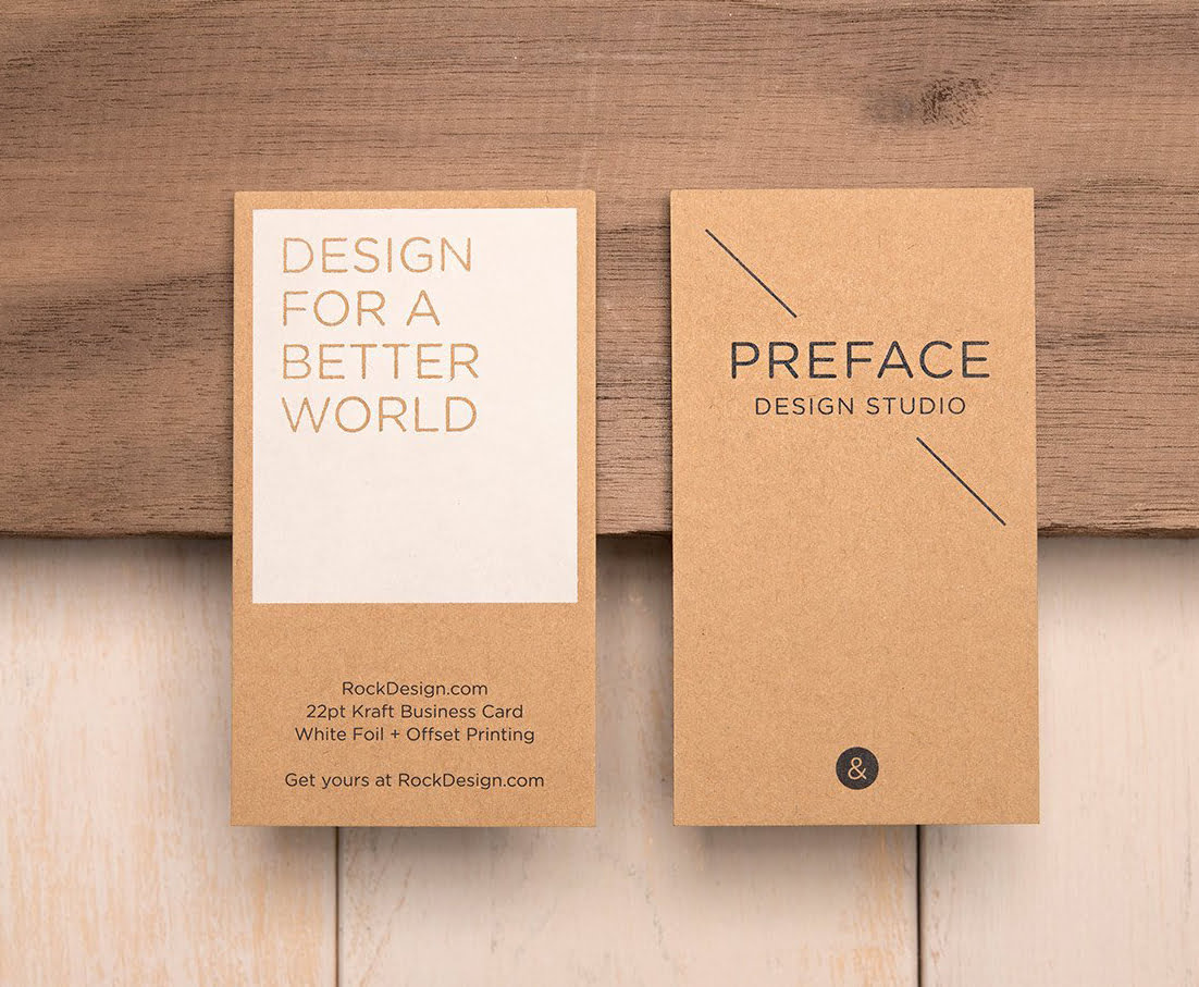 In Name Card Giấy Kraft 280GSM - In Nhanh Co